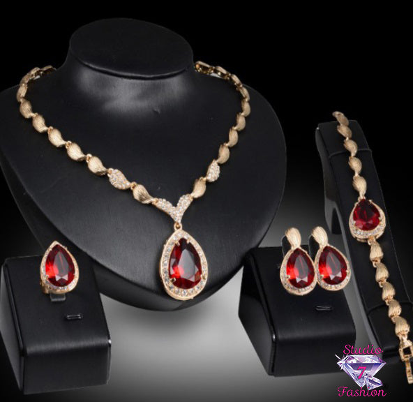 Teardrop Ruby 4-pc Set – Studio7Fashion Shop